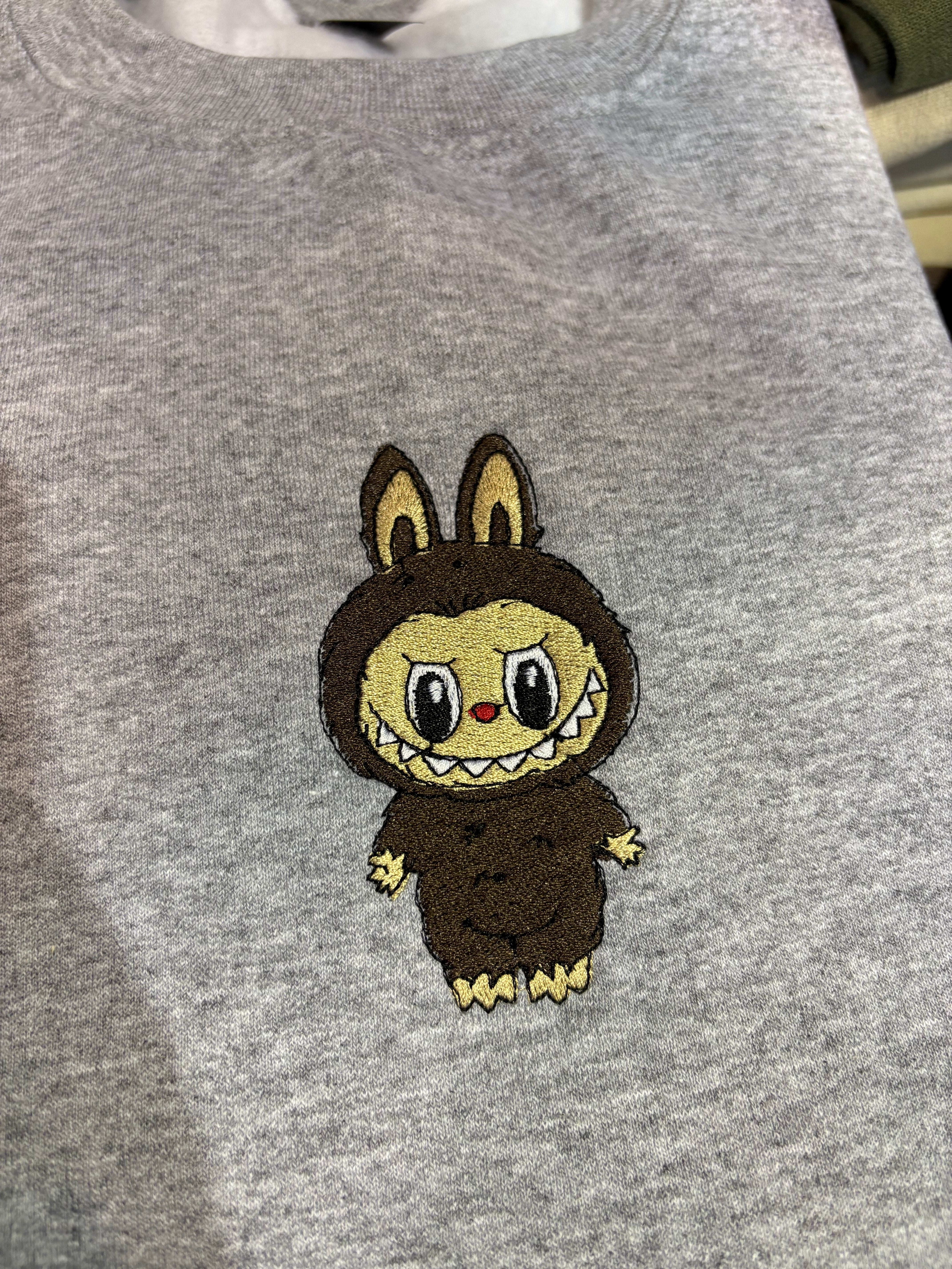Labubu Embroidered Crewneck – Linda’s Craft Book